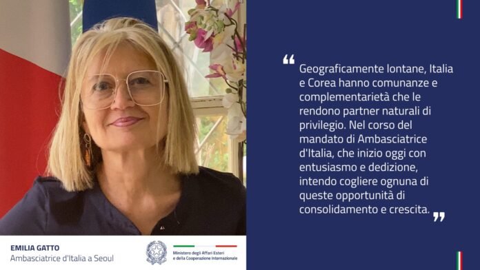 Emilia Gatto nuova Ambasciatrice d’Italia a Seoul - Onu Italia